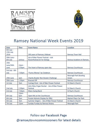Ramsey National Week 2019 - Ramsey Town Commissioners